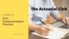 A Guide to CP3 Actuarial: Communications Practice from IFoA & IAI | The ...